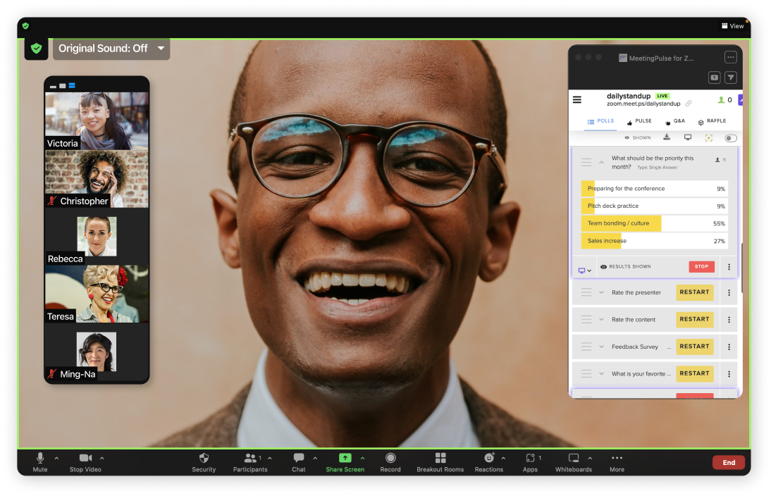 Zoom Audience Software | Employee Engagement | MeetingPulse