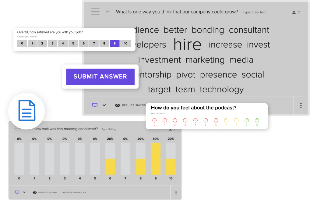 Interactive Survery Software | Online Survey Tool MeetingPulse