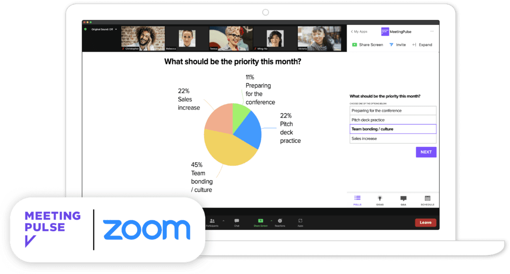 Zoom Audience Software | Employee Engagement | MeetingPulse