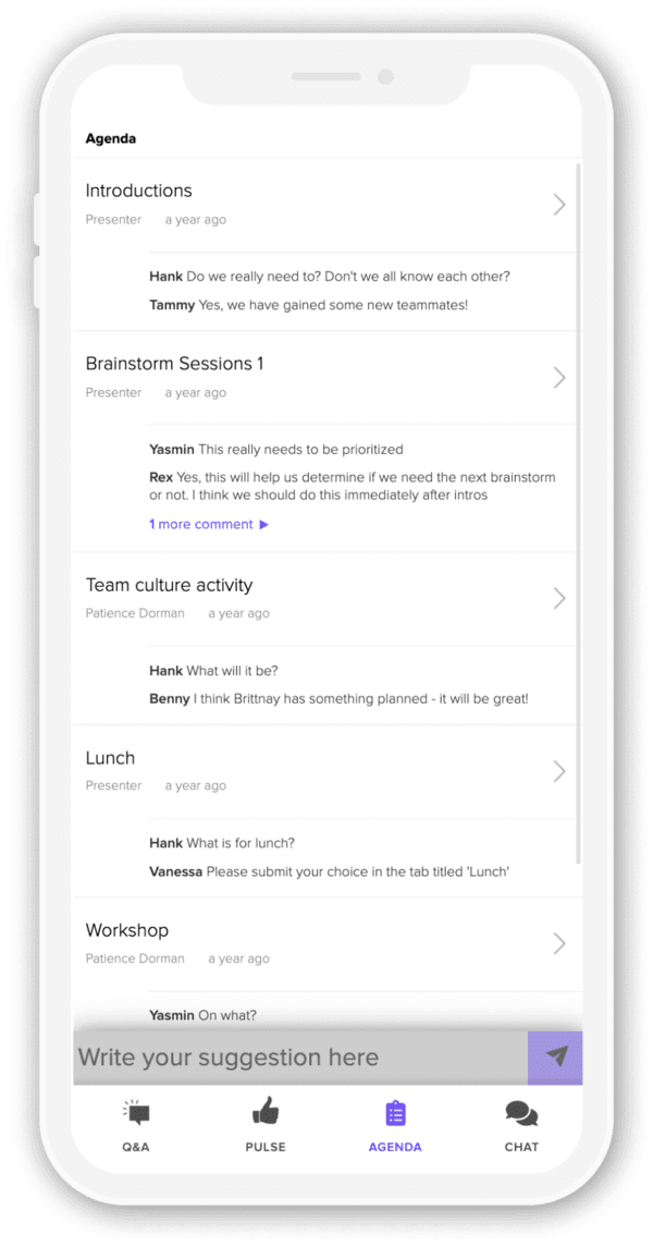 Live Agenda Tool | Crowdsourcing Agenda Software | MeetingPulse