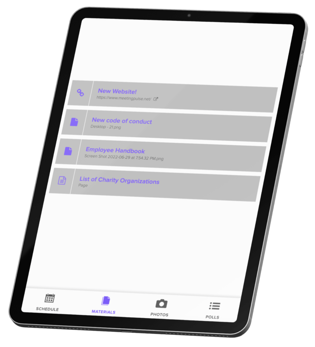 Materials Software | Interactive Audience Response System | MeetingPulse
